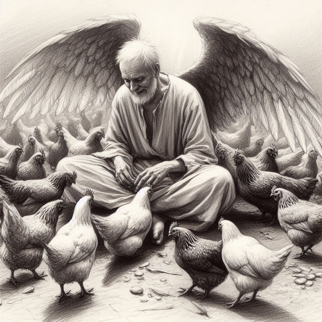 “En el patio hay un señor muy viejo con unas alas enormes” - Stornia